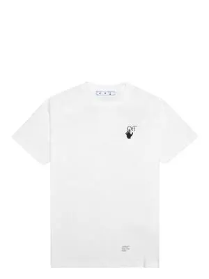 Off-White Off Slim Fit Caravaggio Saint Jerome Writing Arrows T-shirt - White