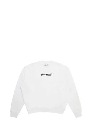 Off-White Off Spray Helv Skate Crewneck Sweatshirt - White/black