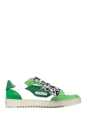 Off-White Vulcanized 5.0 Low Top Sneakers - White/green