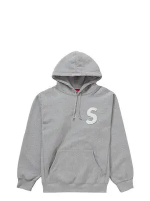 Supreme S Logo Hooded Sweatshirt - Heather Grey