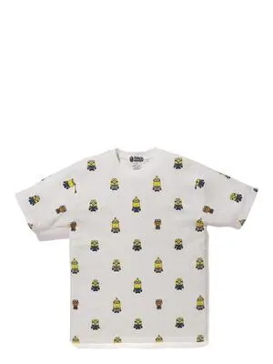A BATHING APE Minions Pattern Tee Shirt