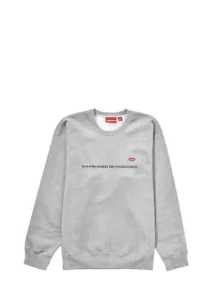 Supreme Crewneck Sweatshirt - Heather Grey