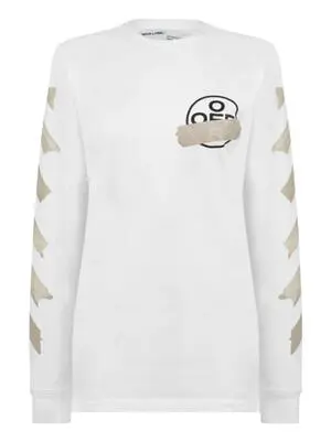 Off-White Off Tape Longsleeve T-shirt - White