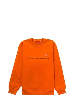 Supreme Small Box Crewneck Sweatshirt - Orange