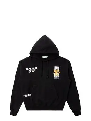 Off-White Graphic Print Hoodie - Black