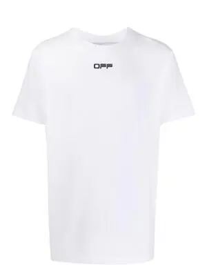 Off-White Off Slim Fit Airport Tape Print T-shirt - White