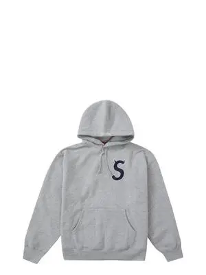Supreme Logo Hooded Sweatshirt - Heather Grey