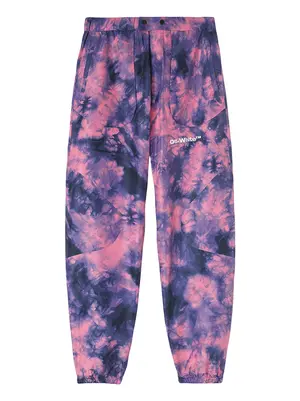 Off-White Ski Tie Dye Diag 3l Wide Pant - Tie Dye Purple