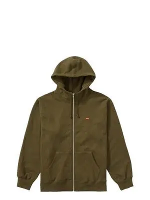 Supreme Small Box Facemask Zip Up Hooded Sweatshirt - Dark Olive