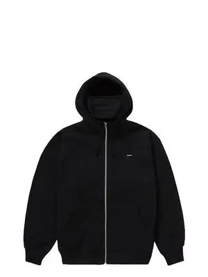 Supreme Small Box Facemask Zip Up Hooded Sweatshirt - Black