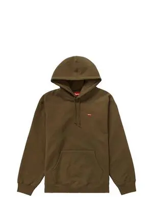Supreme Small Box Hooded Sweatshirt Olive Brown