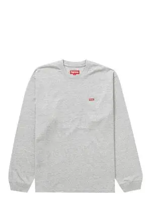 Supreme Small Box Long Sleeve Tee Shirt - Heather Grey