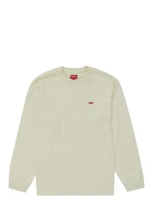 Supreme Small Box Long Sleeve Tee Shirt - Natural