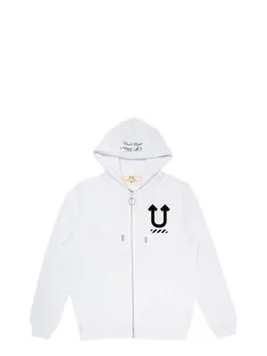 Off-White X Undercover Skeleton Zipped Hoodie - White