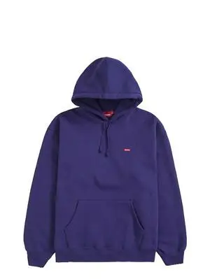 Supreme Small Box Hooded Sweatshirt Washed Navy Blue