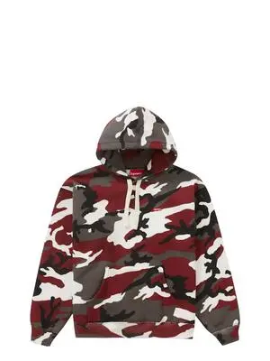 Supreme Small Box Drawcord Hooded Sweatshirt Red Camo