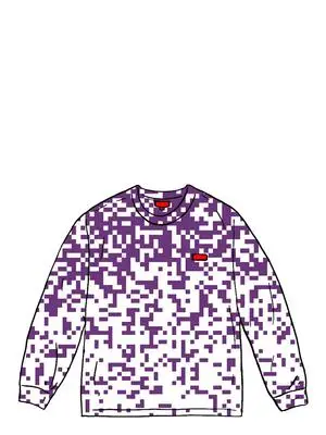 Supreme Small Box Long Sleeve Long Sleeve Tee Shirt - Purple Digi Camo