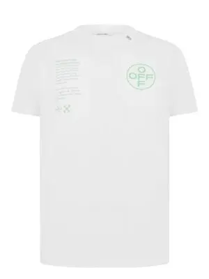 Off-White Off Slim Fit Arch Shapes T-shirt - White/green