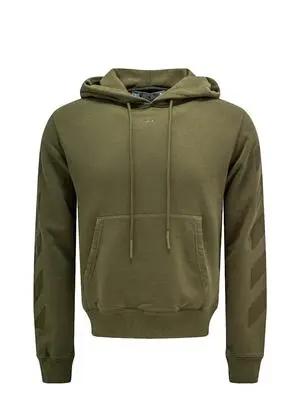 Off-White Slim Fit Arrows Hoodie - Green