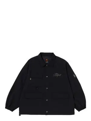 BAPE Mr. Bathing Ape Relaxed Fit Coach Jacket - Black