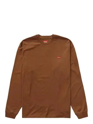 Supreme Small Box Long Sleeve Tee Shirt - Brown