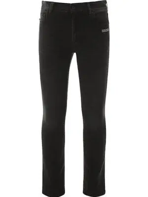 Off-White Skinny Fit Denim - Black/white