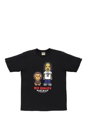 A BATHING APE Baby Milo X Wiz Khalifa Tee Shirt - Black