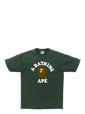 A BATHING APE College Tee Shirt - Green