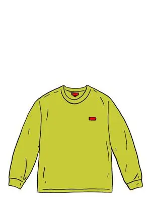 Supreme Small Box Long Sleeve Tee Shirt - Dark Lime