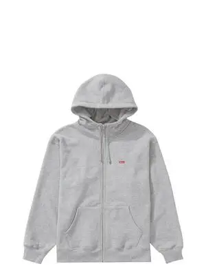 Supreme Small Box Facemask Zip Up Hooded Sweatshirt - Heather Grey