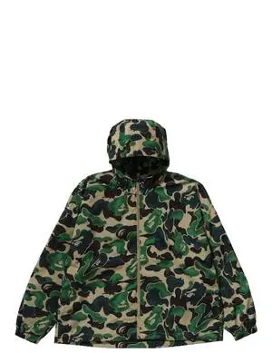 A BATHING APE Art Camo Lightweight Hoodie Jacket - Green