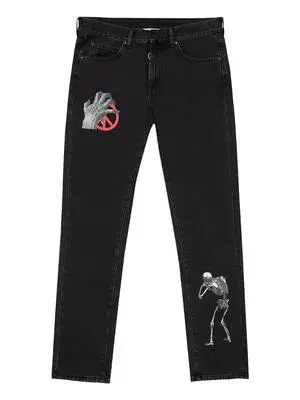 Off-White Undercover Slim 5 Pocket Denim Pants - Black