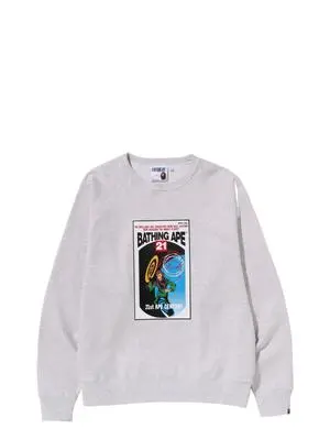 A BATHING APE Bathing Ape 21st Century Crewneck Sweatshirt - Grey