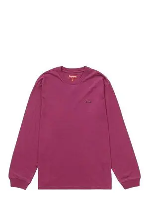 Supreme Small Box Long Sleeve Tee Shirt - Bright Purple