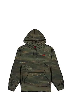Supreme Small Box Hooded Sweatshirt Tigerstripe Camo