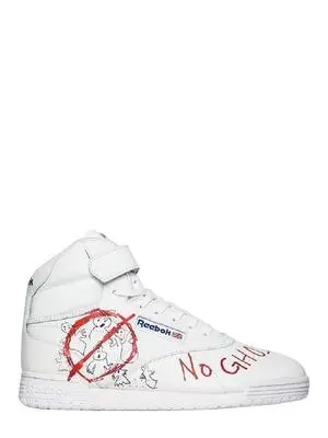 REEBOK Ex-o-fit Clean Hi Bait X Ghostbusters X Stranger Things Paper Sneakers - White/chalk/paper White