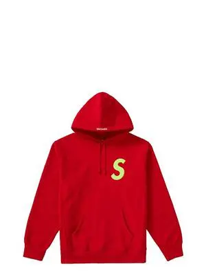 Supreme S Logo Hooded Sweatshirt - Red