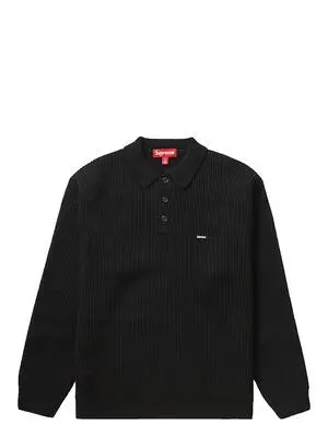 Supreme Small Box Polo Shirt Sweater - Black
