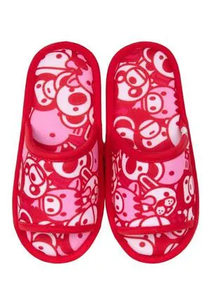 A BATHING APE Baby Milo Slipper - Pink Camo