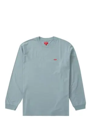 Supreme Small Box Long Sleeve Tee Shirt - Light Slate