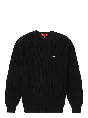 Supreme Small Box Ribbed Sweater - Black