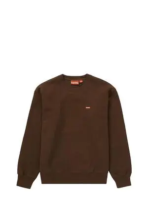 Supreme Small Box Crewneck Sweatshirt Dark Brown