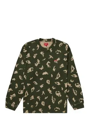 Supreme Small Box Long Sleeve Tee Shirt (fw21) Olive Russian Camo