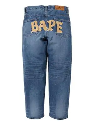 A BATHING APE Relaxed Fit Denim Pants - Indigo