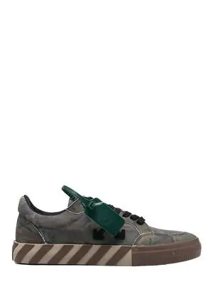 Off-White Vulc Low Camouflage Sneakers - Green/brown