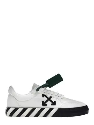 Off-White Off Vulc Low Canvas Sneakers - White/black