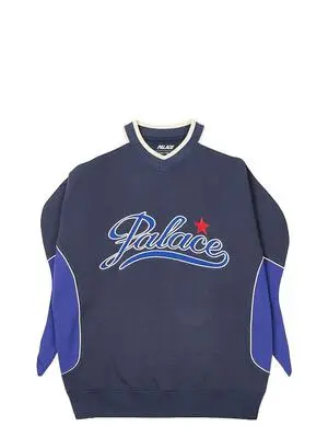 PALACE Star Script Crew - Navy Blue