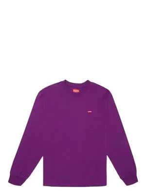 Supreme Small Box Long Sleeve Tee Shirt - Purple