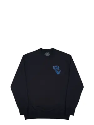 PALACE Stones Crew - Black/blue/green