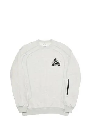 PALACE Techie Ferg Crew - Grey Marl